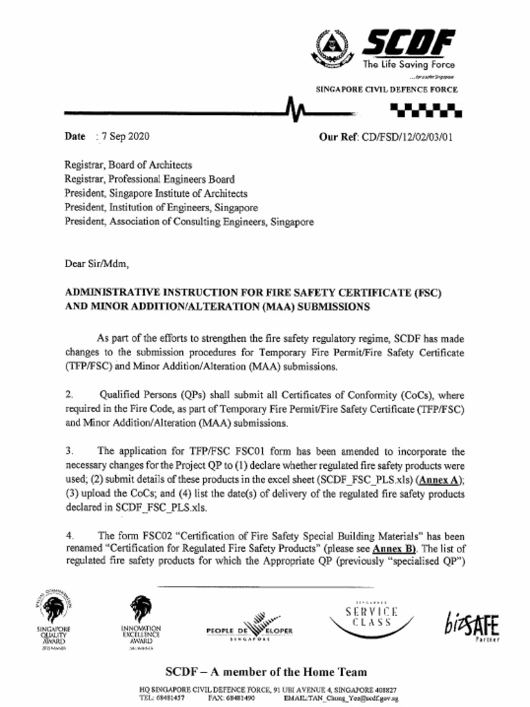 COC, Doc & FSC02 | PDF