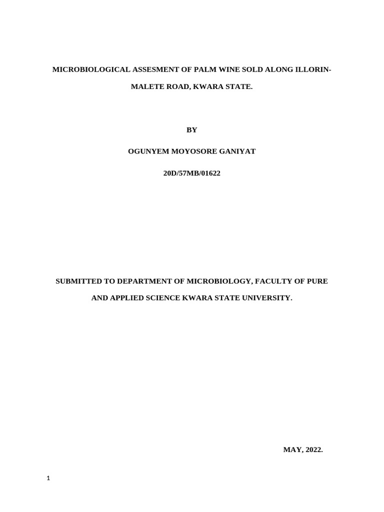 KEMI Project Chapter 1-3 | PDF | Foodborne Illness | Epidemiology