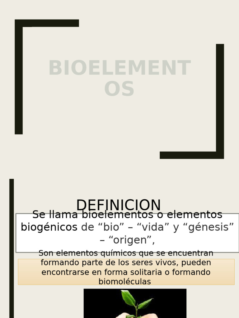 Bioelementos | PDF | Enlace químico | Compuestos orgánicos