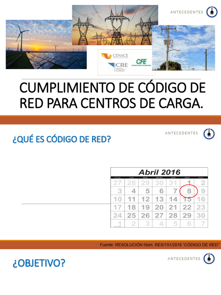 Cumplimiento Código de Red para Centros de Carga | PDF | Ingenieria Eléctrica | Electricidad
