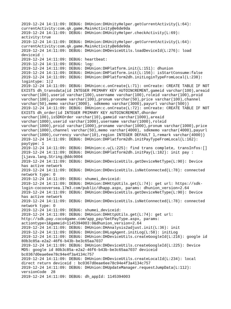 20191224141109_DEBUG | PDF | Data Management | Computing