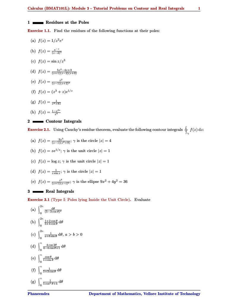 Tutorial Sheet 2 | PDF | Integral | Analysis