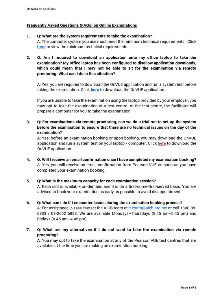 Online-Examination-FAQs | PDF | Internet | Computing