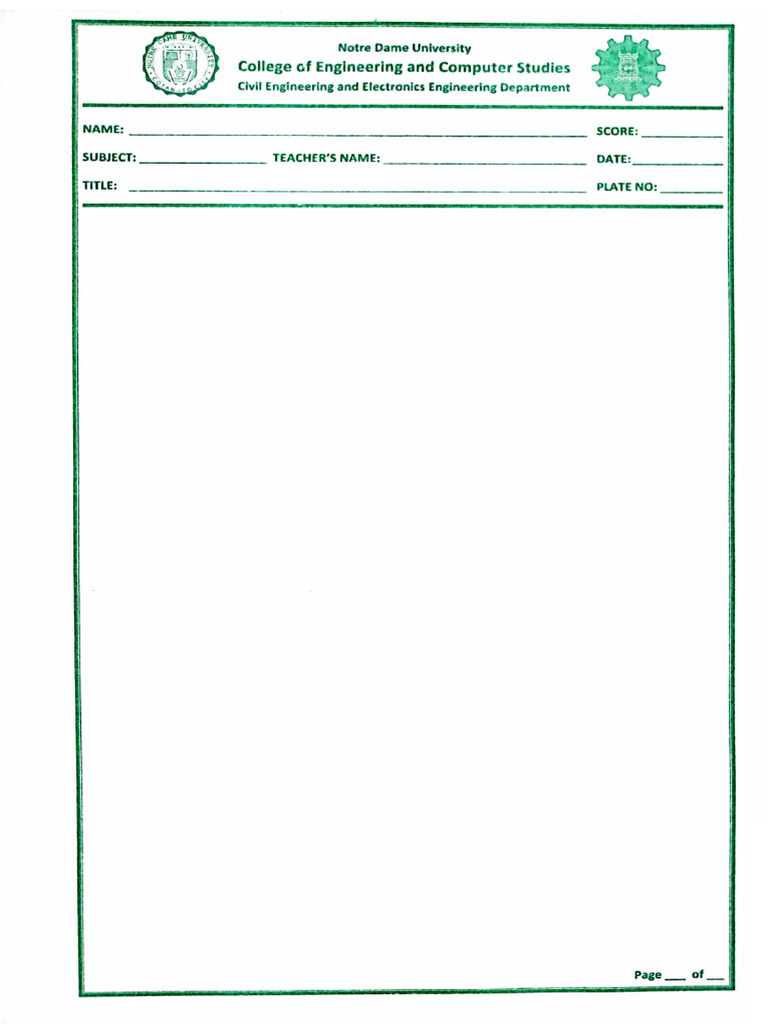 Structural Theory Plate Template | PDF