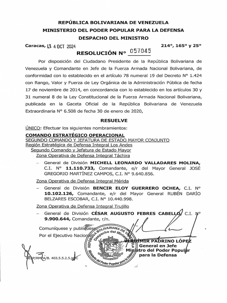 Cmdte Zodis Los Andes | PDF