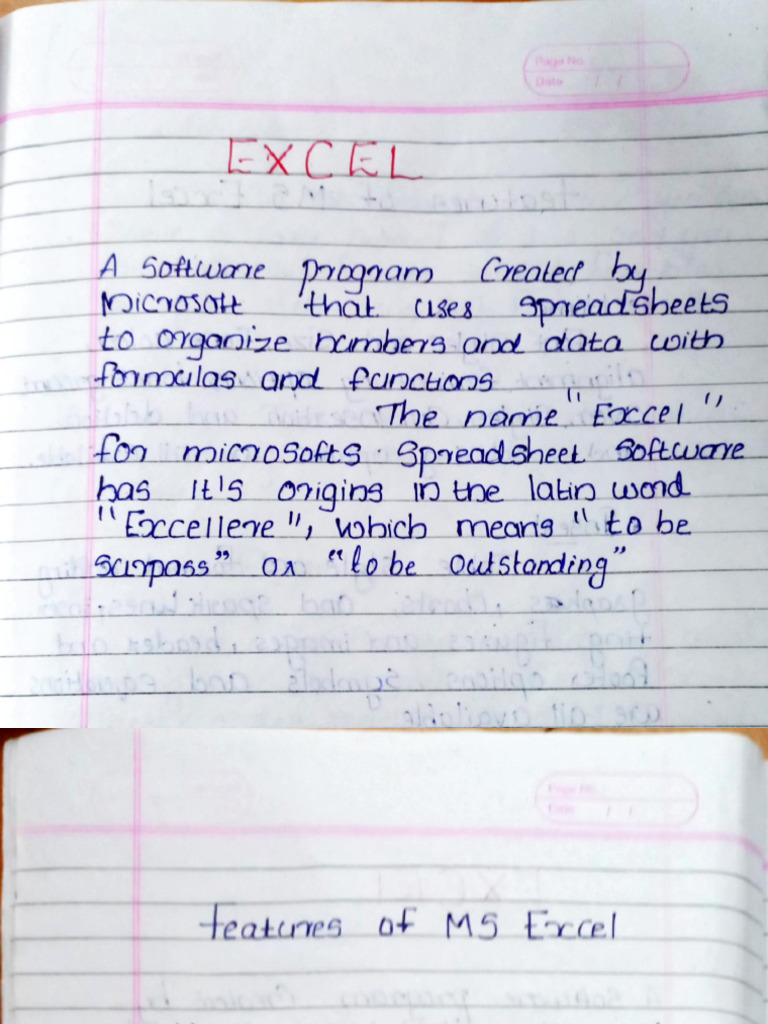 EXCEL Basics Notes | PDF