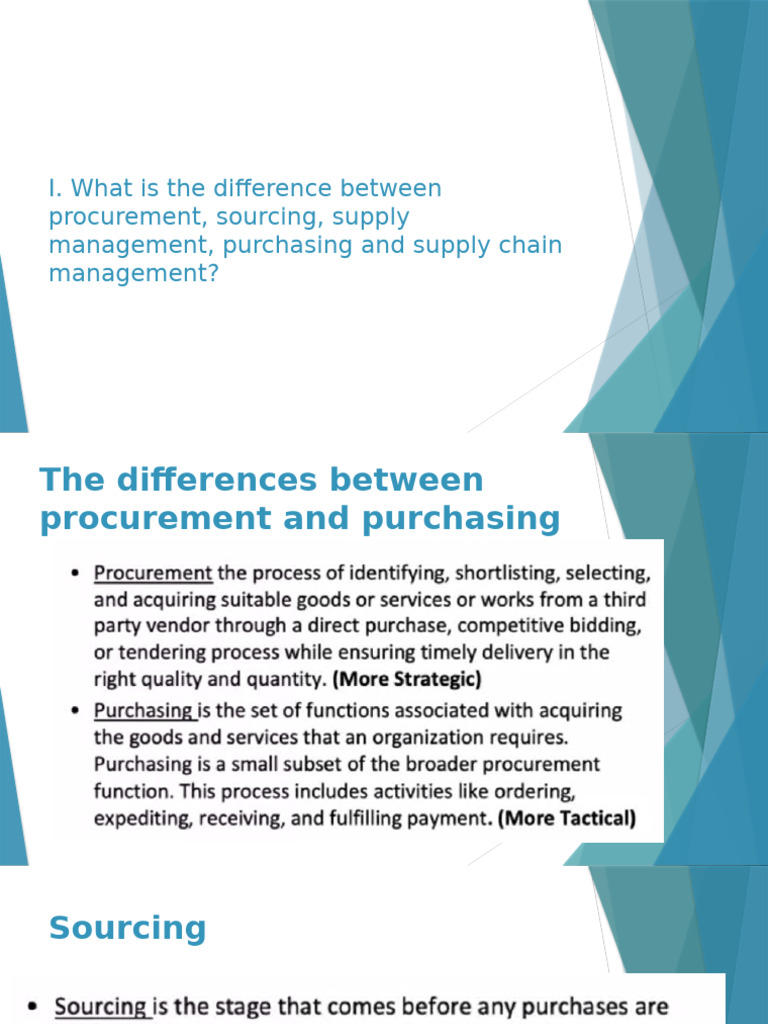 2. Procurement basics | PDF | Procurement | Supply Chain