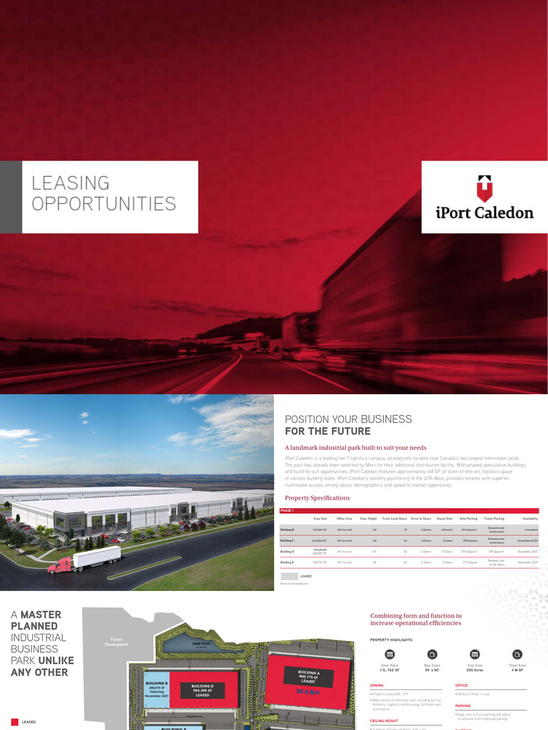 Iport Caledon-Brochure-6 - 22 - 2023 | PDF | Logistics | Supply Chain Management