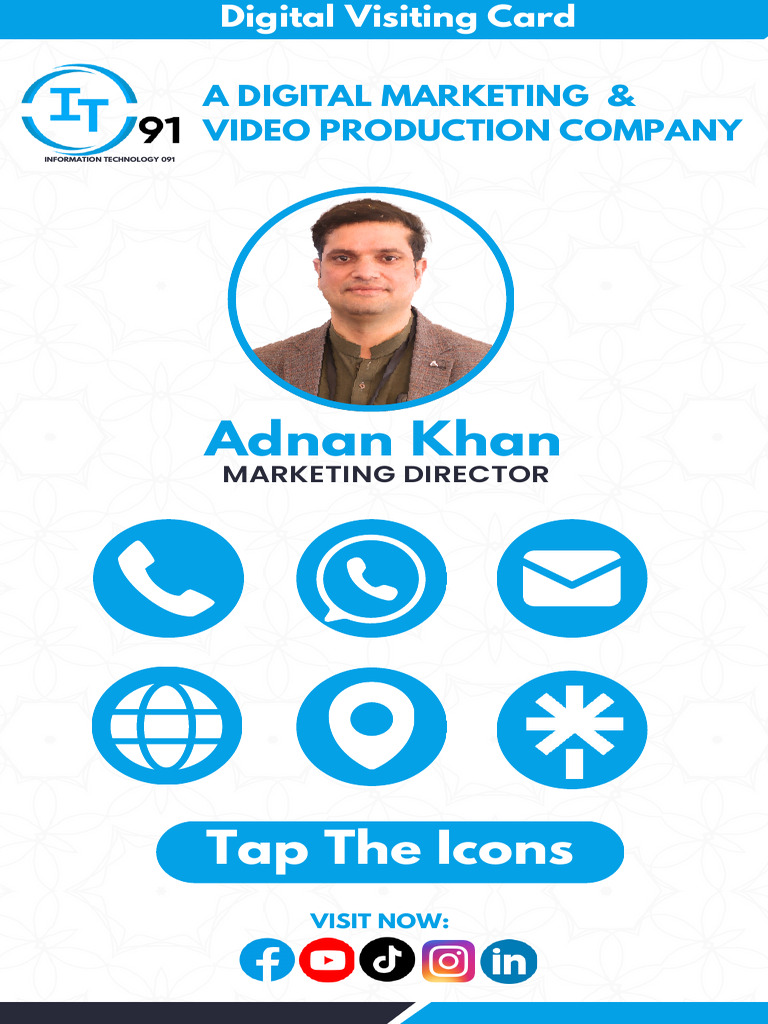 Adnan Khan Digital Visiting Cards | PDF