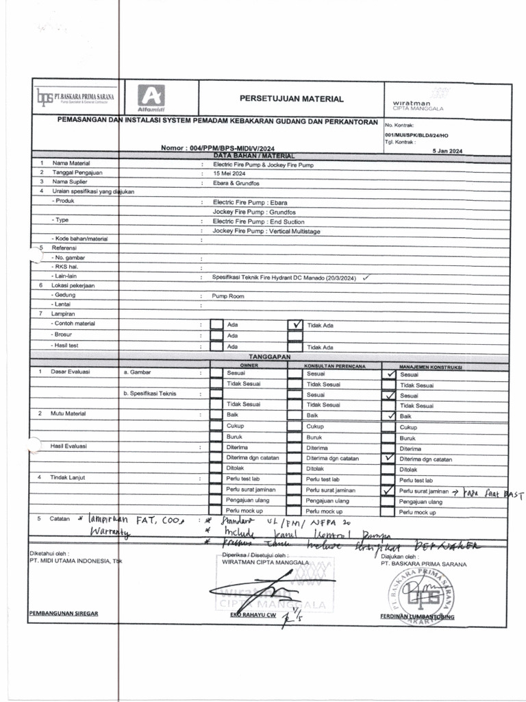 004. Electric Fire Pump | PDF