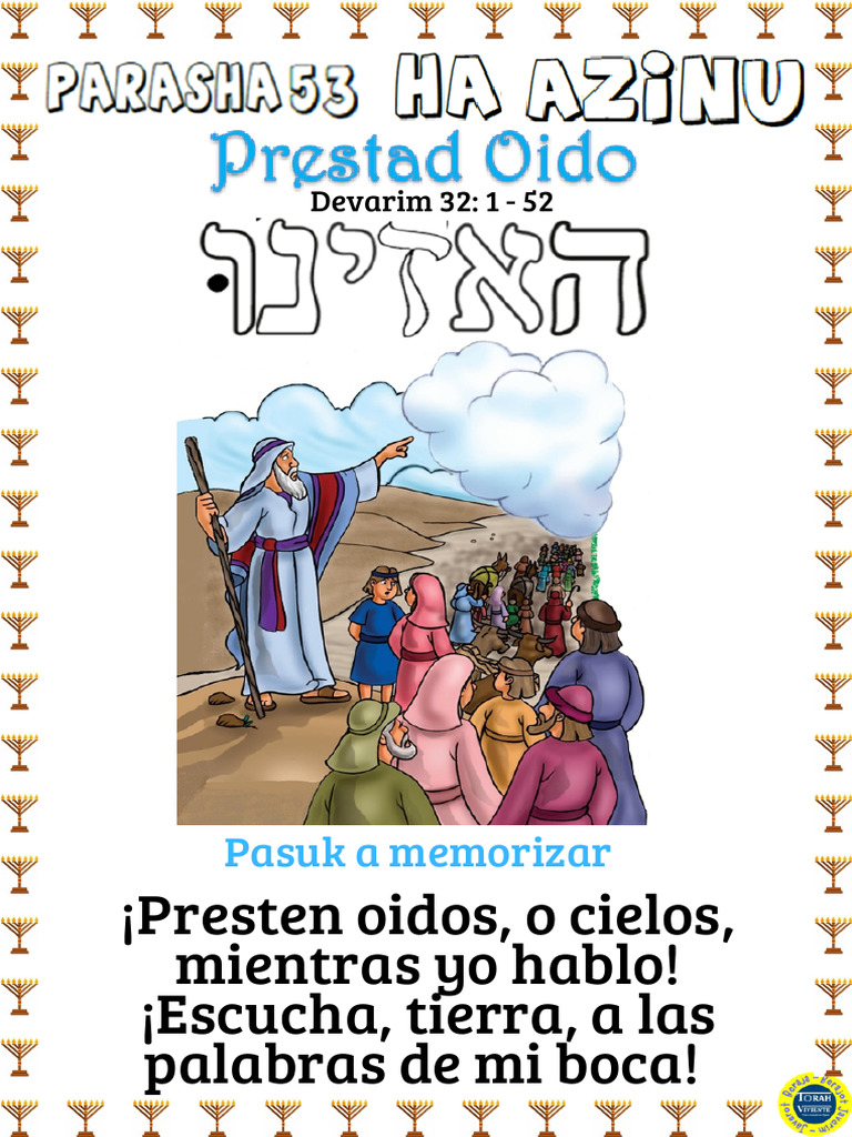 Parasha 53 Ha' Azinu Prestad Oido - 20240929 - 205401 - 0000 | PDF ...