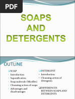 Soaps and Detergents Class 10 Science | PDF