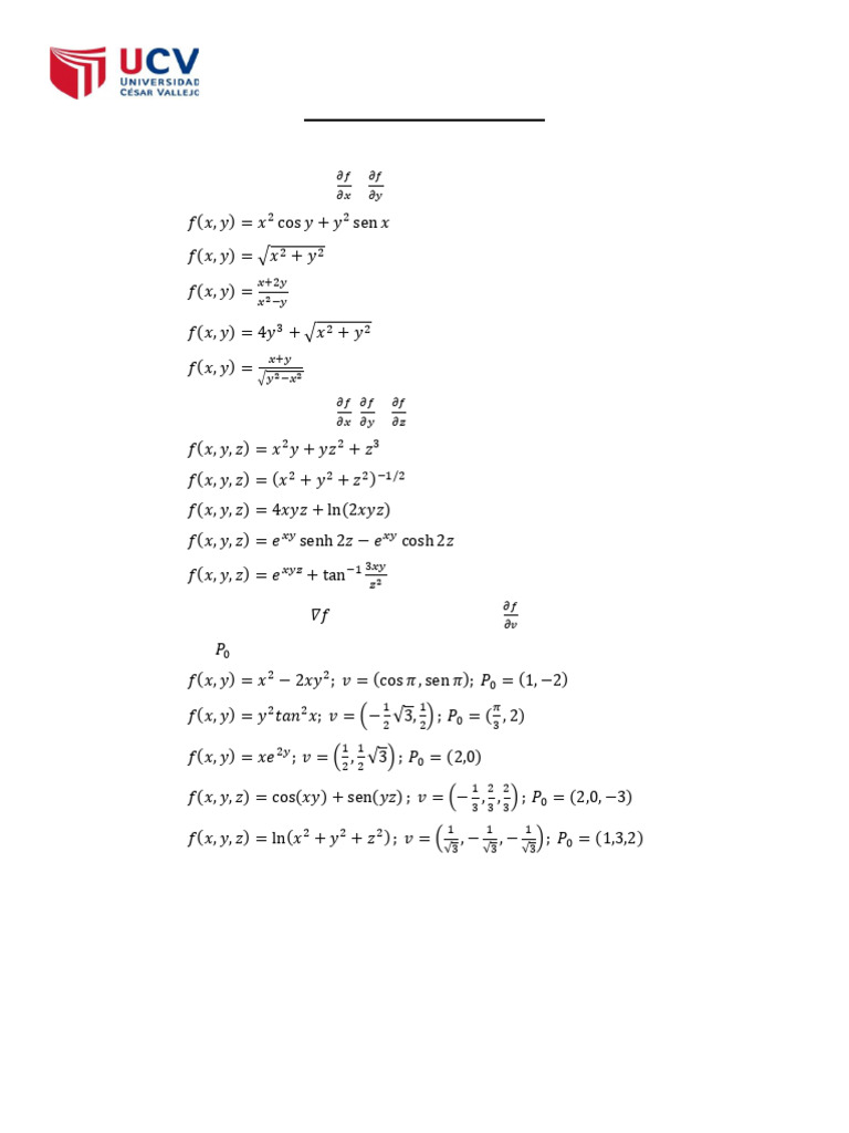 Practica 2-Derivadas Parciales | PDF