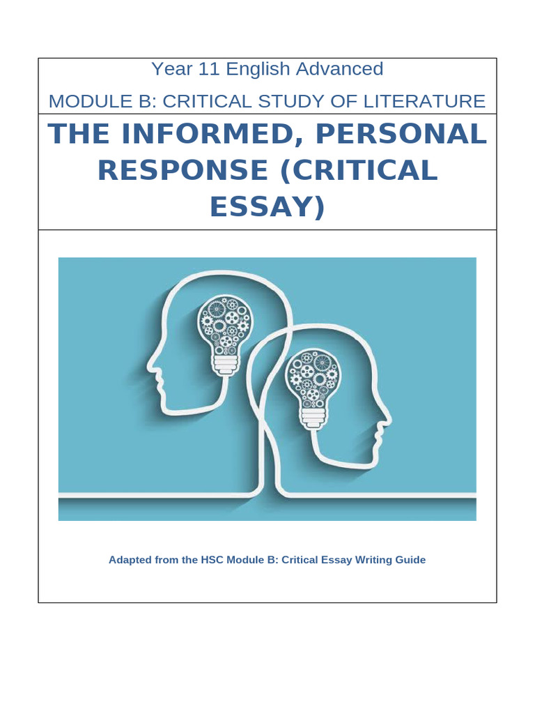 Year 11 Mod B Writing Guide | PDF | Essays | Idea