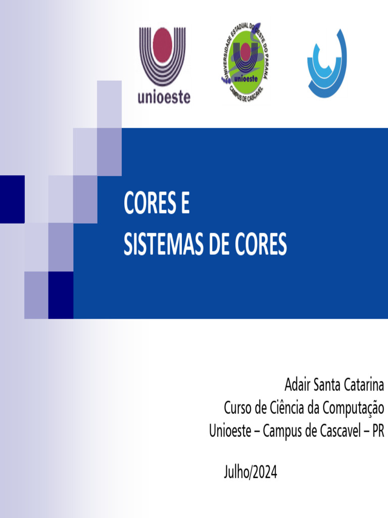 Slides 07 - Cores e Sistemas de Cores | PDF | Cor | Olho humano