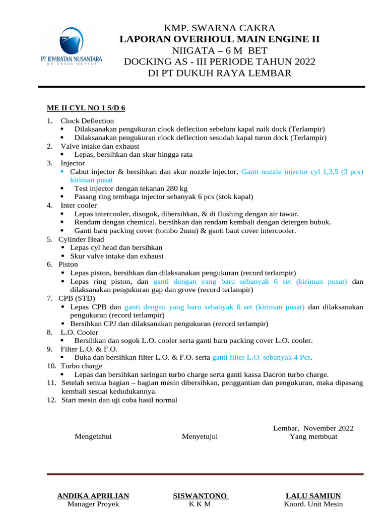 K38 Overhoul Me Ii 2022 | PDF | Teknologi & Rekayasa