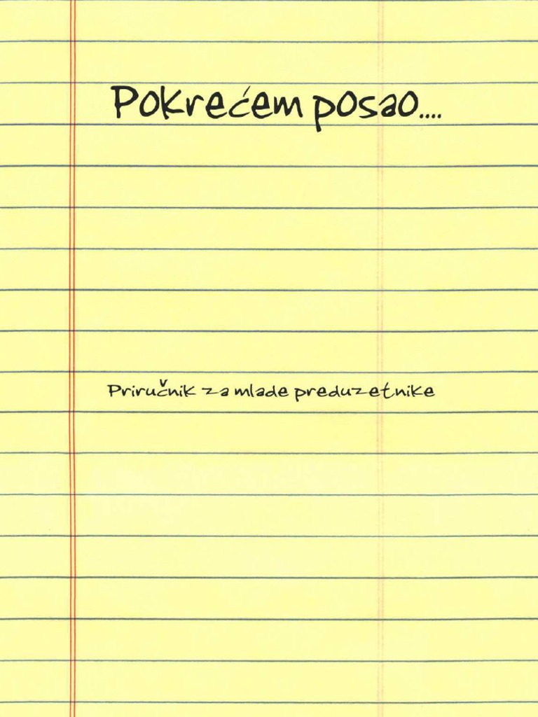 Prirucnik Za Mlade Preduzetnike | PDF