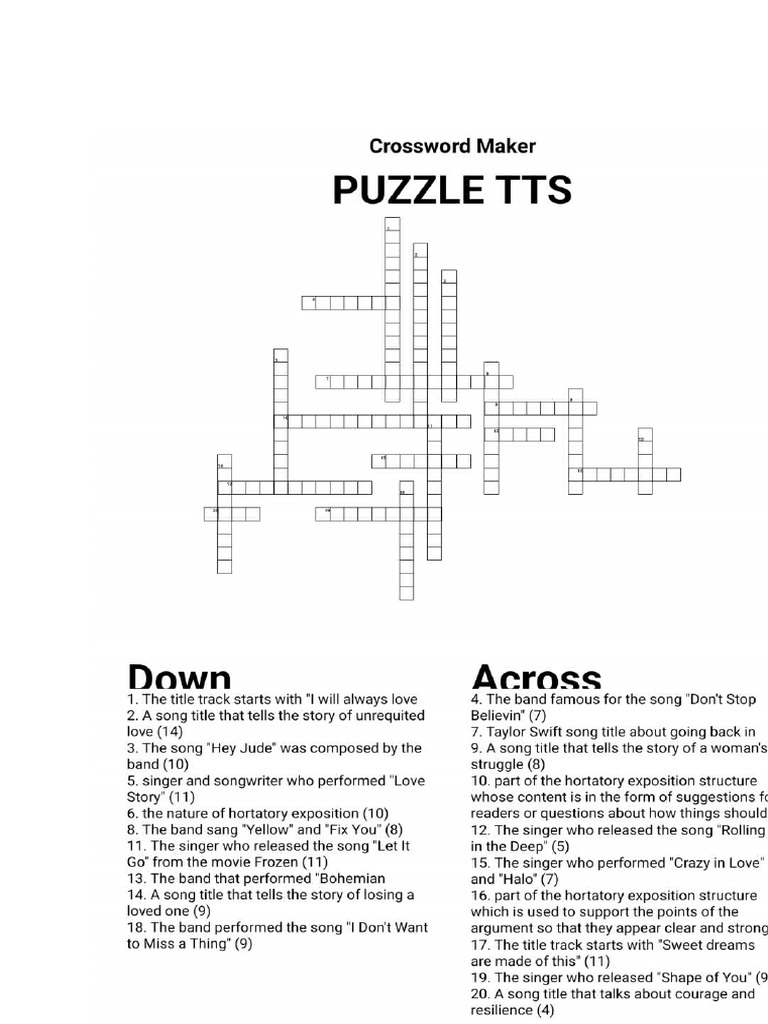 Puzzle TTS | PDF
