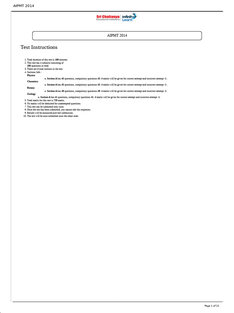 2014 NEET PYQ Test ID 13078 QP 1 | PDF | Transformer | Inductor