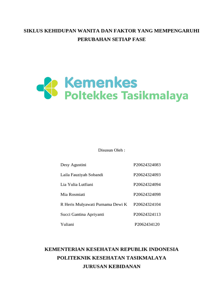 KEL 4 - A- SIKLUS KEHIDUPAN WANITA | PDF