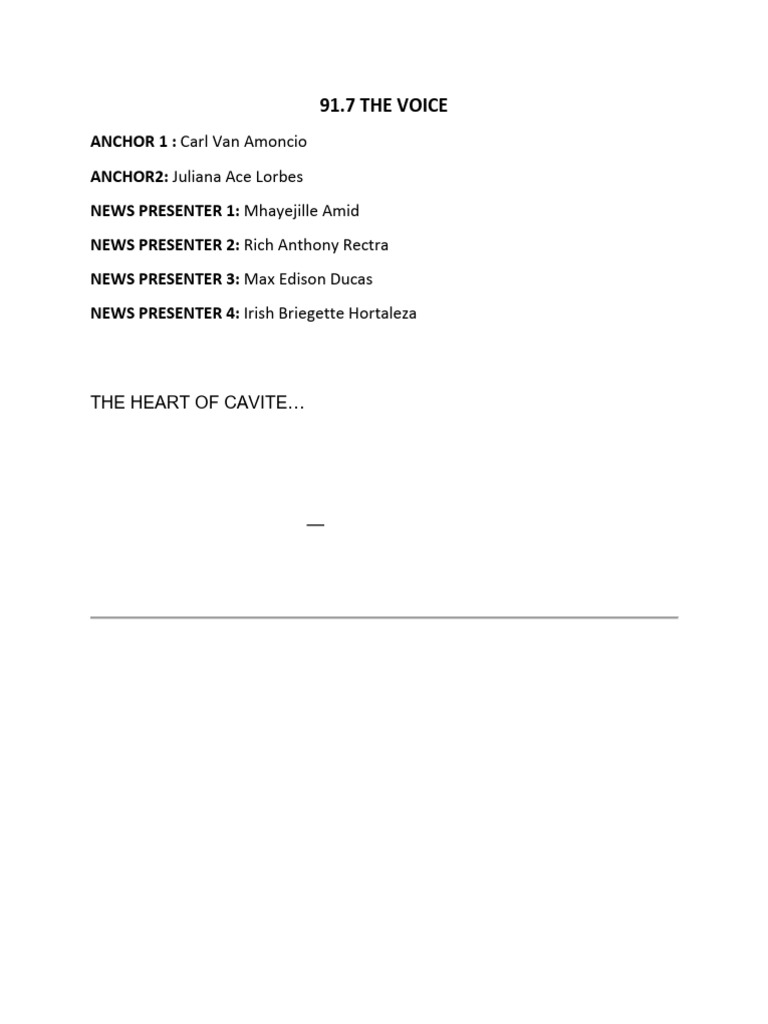 91.7 The Voice | PDF