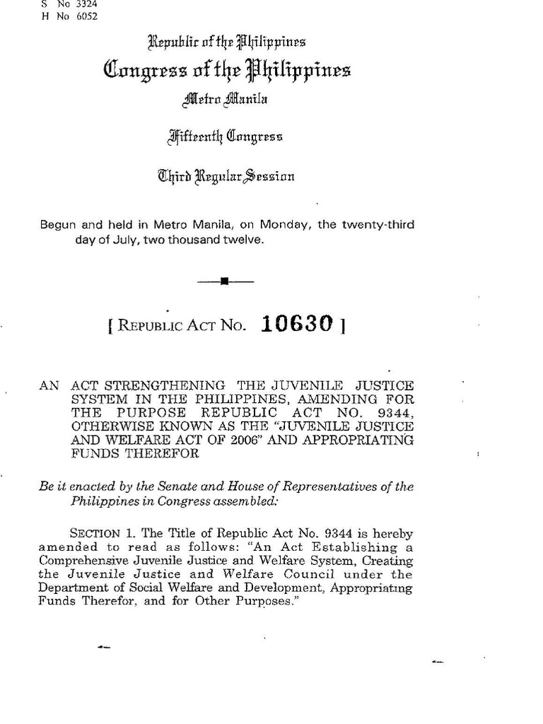 Ra 10630 | PDF
