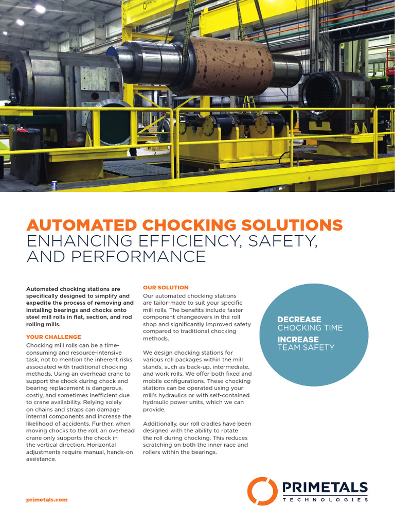 Automated Chocking Solutions | PDF | Crane (Machine) | Bearing (Mechanical)