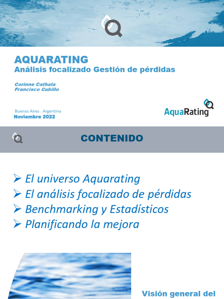Presentacion BID Aquarating Focalizado Perdidas | PDF
