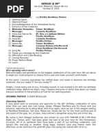 80th Birthday Script | PDF