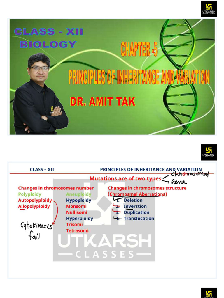 Part- 13 || Genetic Disorders- II | PDF