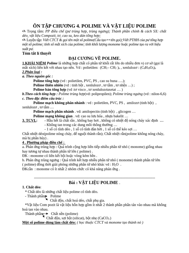 Polime | PDF
