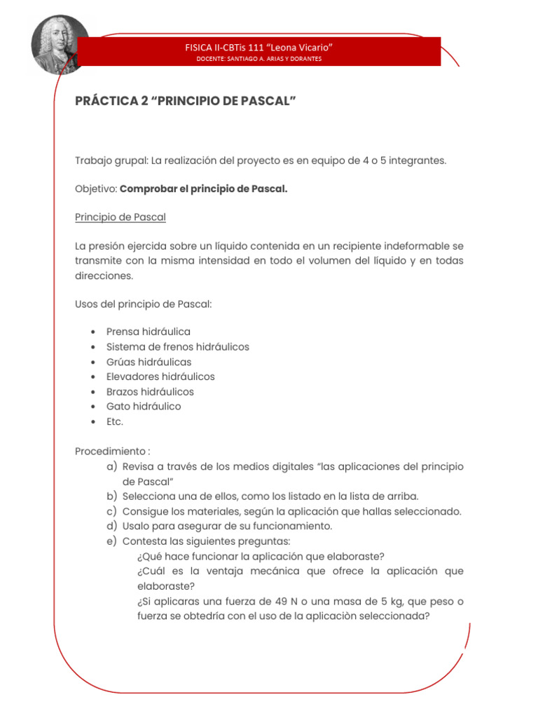 PRACTICA 2 - Principios de Pascal | PDF