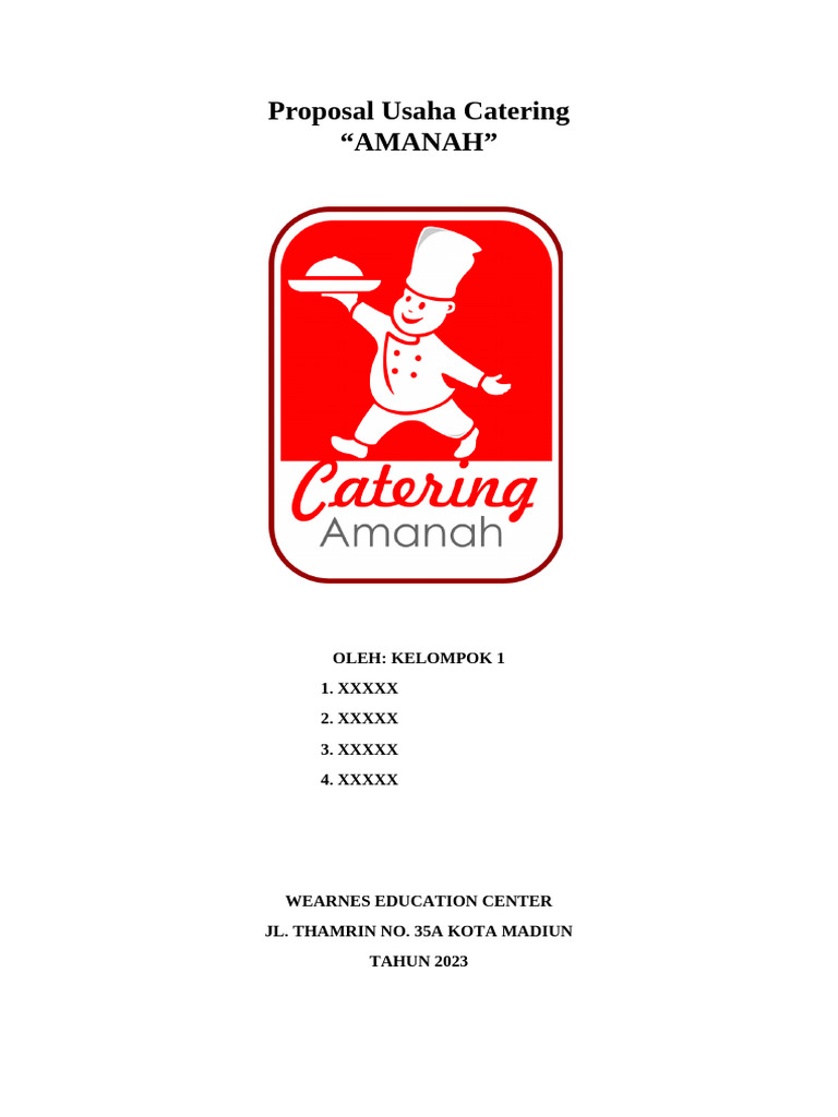 Contoh Proposal Usaha Catering | PDF