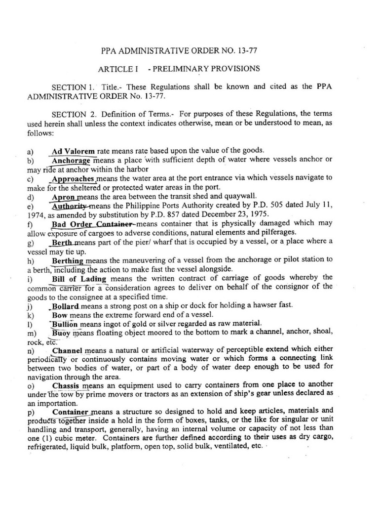 Ppa Ao No. 13-77 | PDF