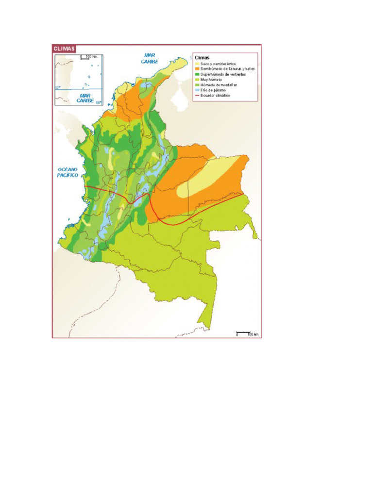 Mapa Climatico de Colombia | PDF