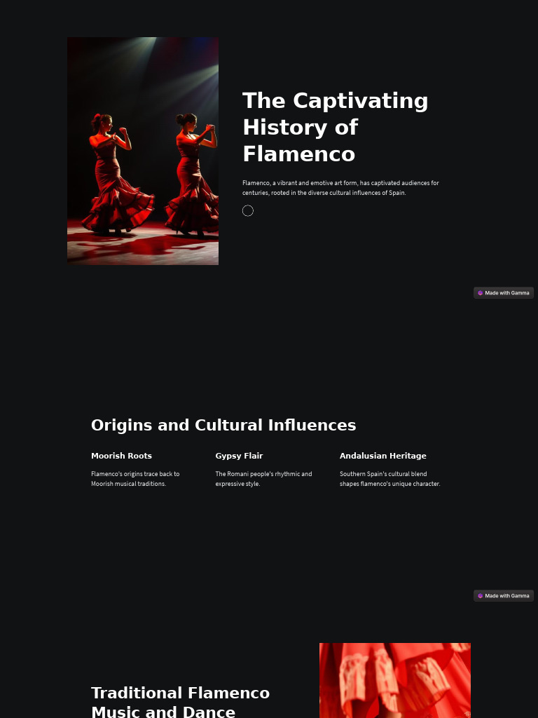 The Captivating History of Flamenco | PDF | Performing Arts | Entertainment