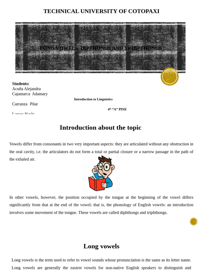 GP 5 Long Vowels, Diphthongs and Triphtongs | PDF | Vowel | Phonetics
