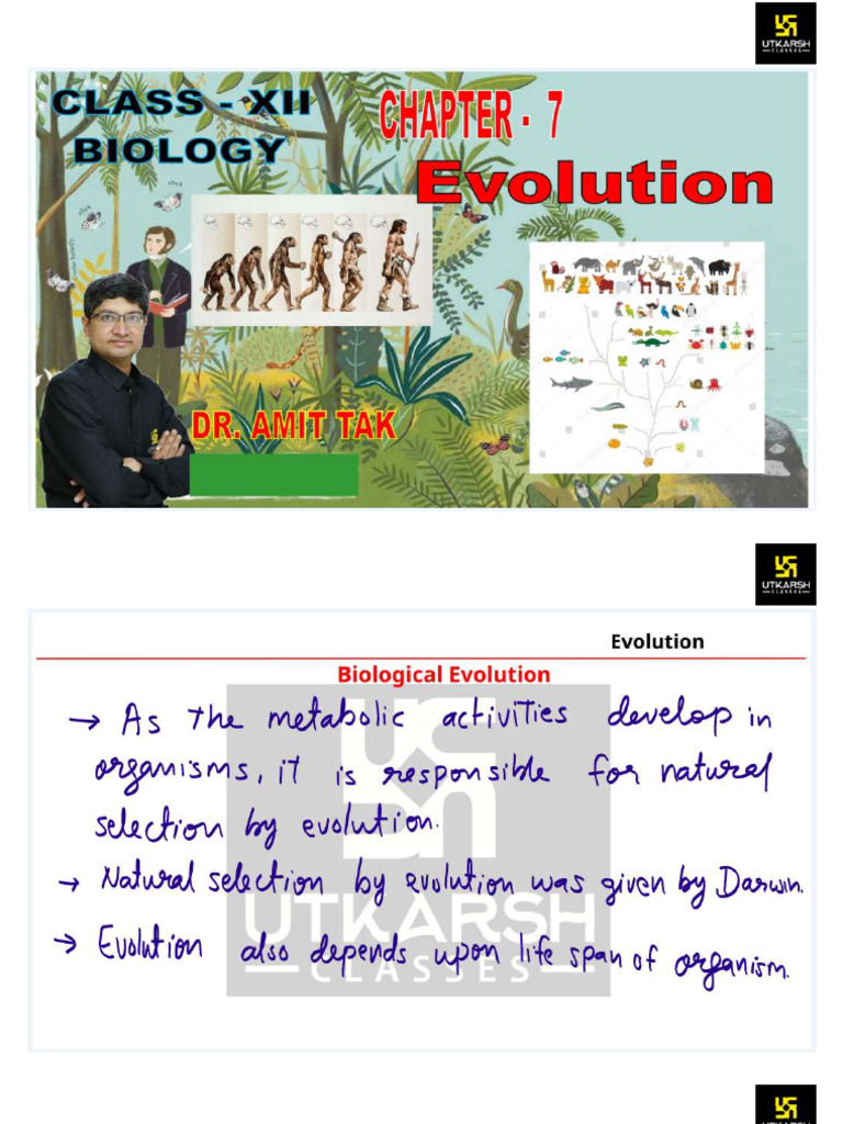 Part - 07 - Lamark's Use and Disuse of Organs Theory | PDF