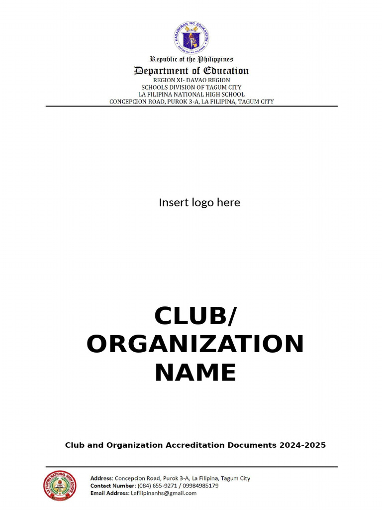 Club Accreditation Documents 2024-2025 | PDF | Impeachment | Political ...