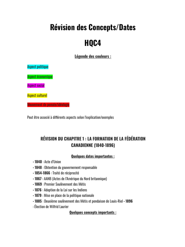 Histoire du Canada : 1840-1980 | PDF | Canada | Québec