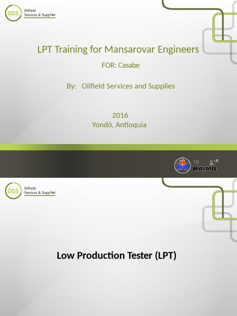 LPT Training Overview for Engineers | PDF | Flow Measurement | Pressure ...