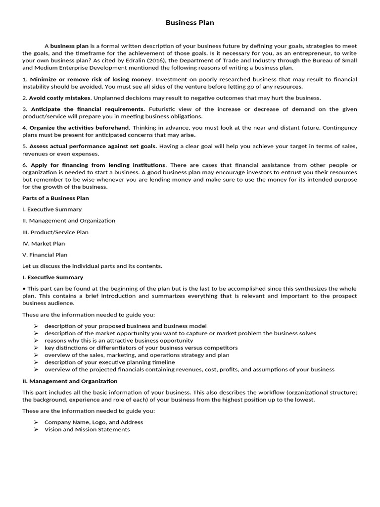 Essential Business Plan Components | PDF | Swot Analysis | Marketing