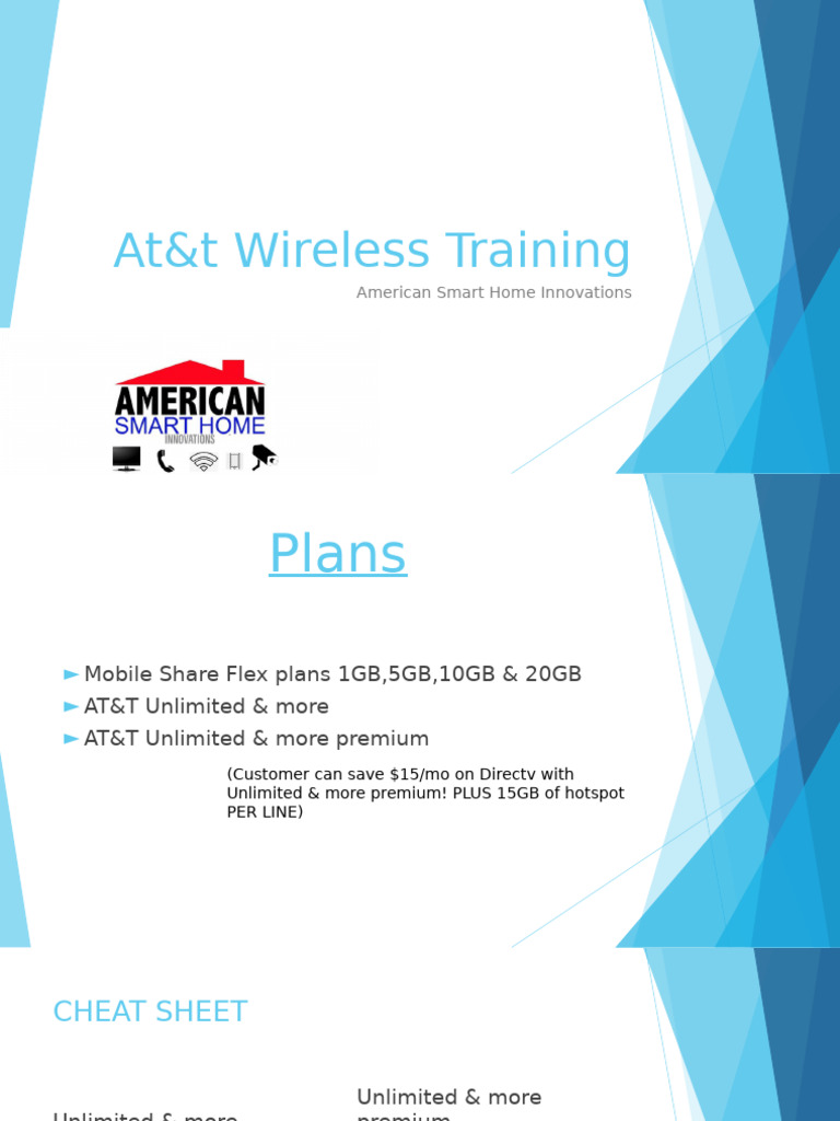 AT&T Wireless Rate Plans Overview | PDF | At&T Mobility