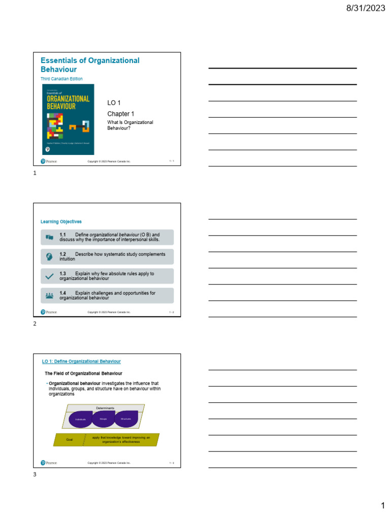 LO1 PDF Slides | PDF | Intuition | Behavior