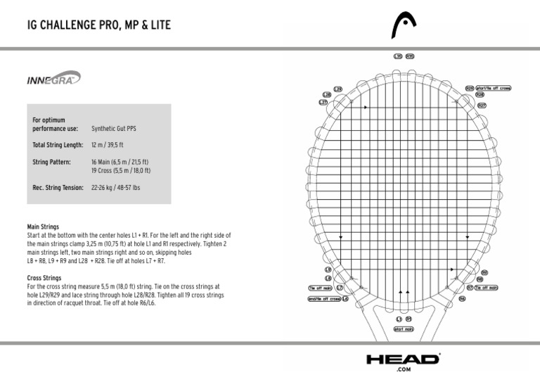 Stringing Guide for IG Challenge Pro | PDF | Teaching Methods & Materials