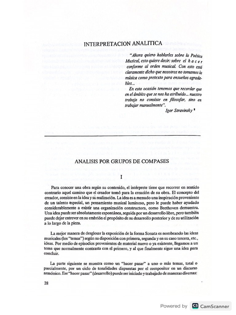 Interpretación Analítica - Hans Swarowsky | PDF