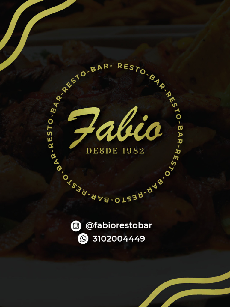 Menu Fabio Ago 2023 | PDF | Hamburguesas | Alimentos
