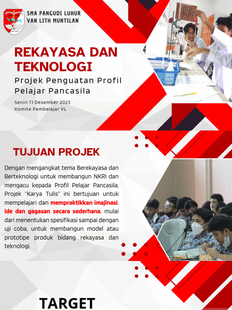P5 Rekayasa Teknologi Kelas Xii T.A 20242025 | PDF