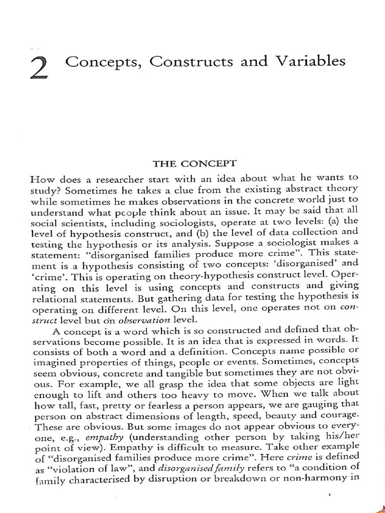 Concept Construct Variable | PDF