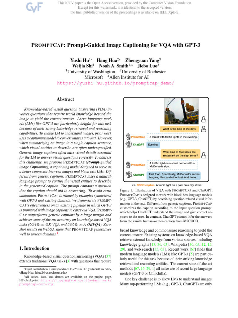 Hu_PromptCap_Prompt-Guided_Image_Captioning_for_VQA_with_GPT-3_ICCV_2023_paper | PDF | Command ...
